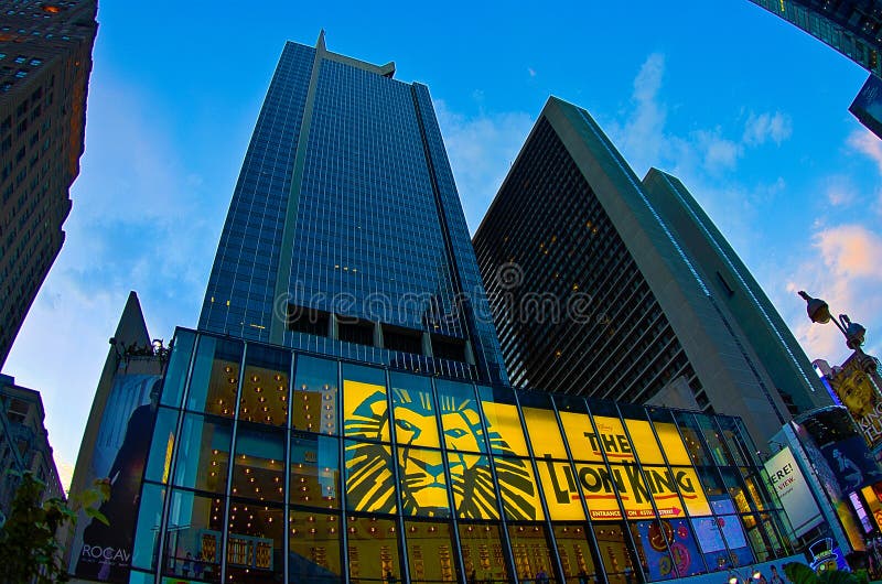 Broadway at dusk editorial stock photo. Image of night - 22581078