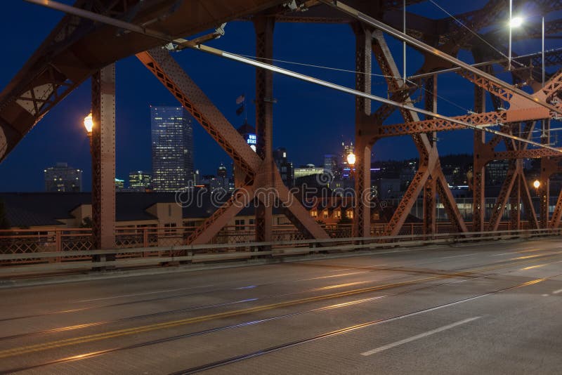 Broadway in Portland stock image. Image of willamette - 187570427