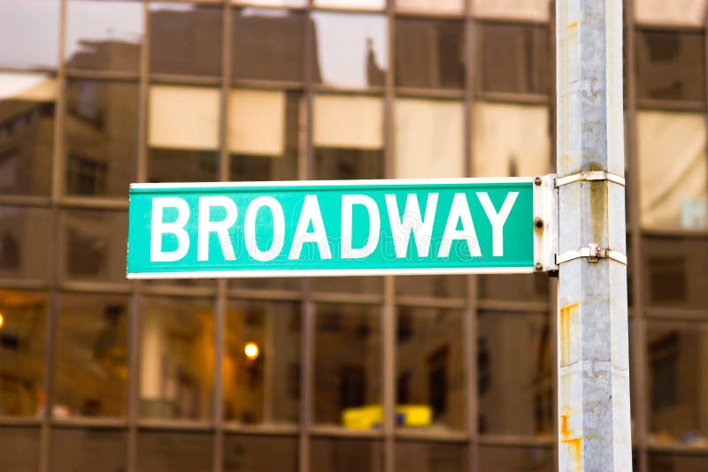 Broadway Sign, New York stock photo. Image of office - 27522948