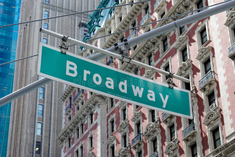 Broadway street sign stock photo. Image of advertising - 24596914