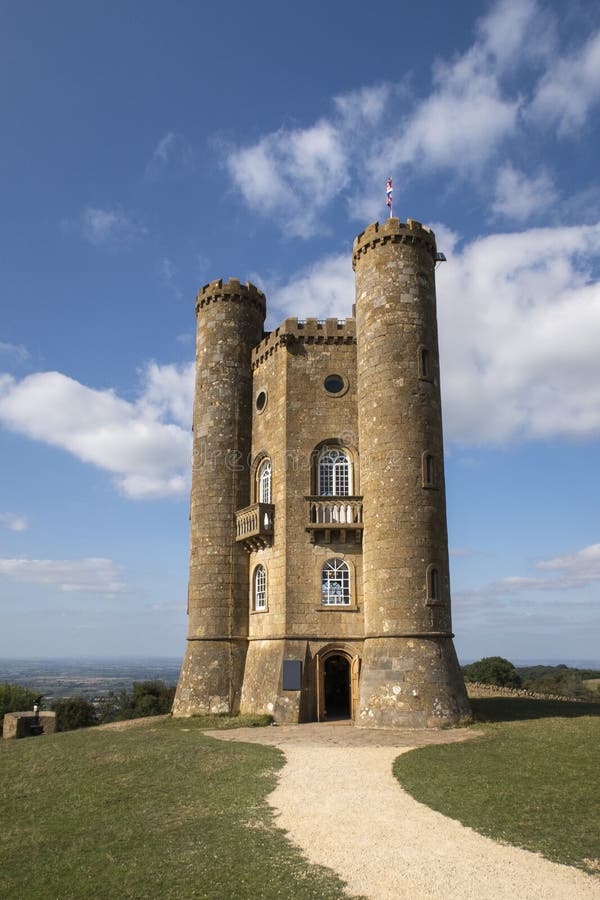 Broadway Tower at the Top of Broadway Hill Stock Image - Image of cottage, england: 266129959