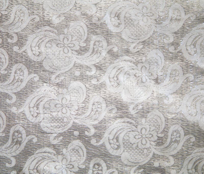 Brocade Fabric on the Table Folds Stock Image - Image of base, fashion ...