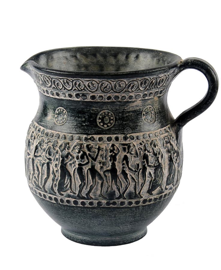 Brocca greca di stile fotografia stock. Immagine di presente - 991478