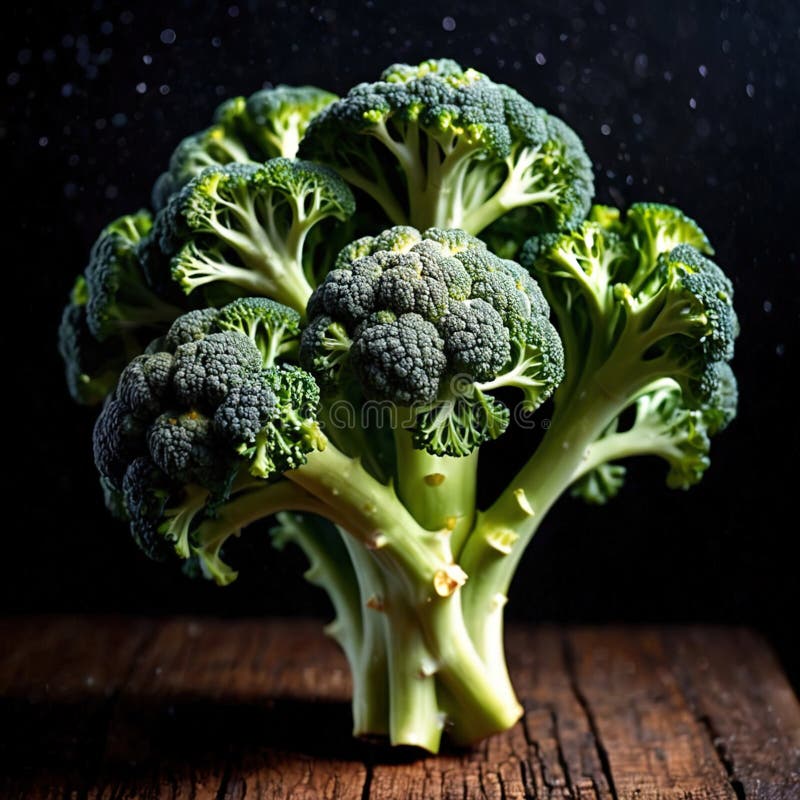 Broccoli Fresh Raw Organic Vegetable Stock Illustration - Illustration ...