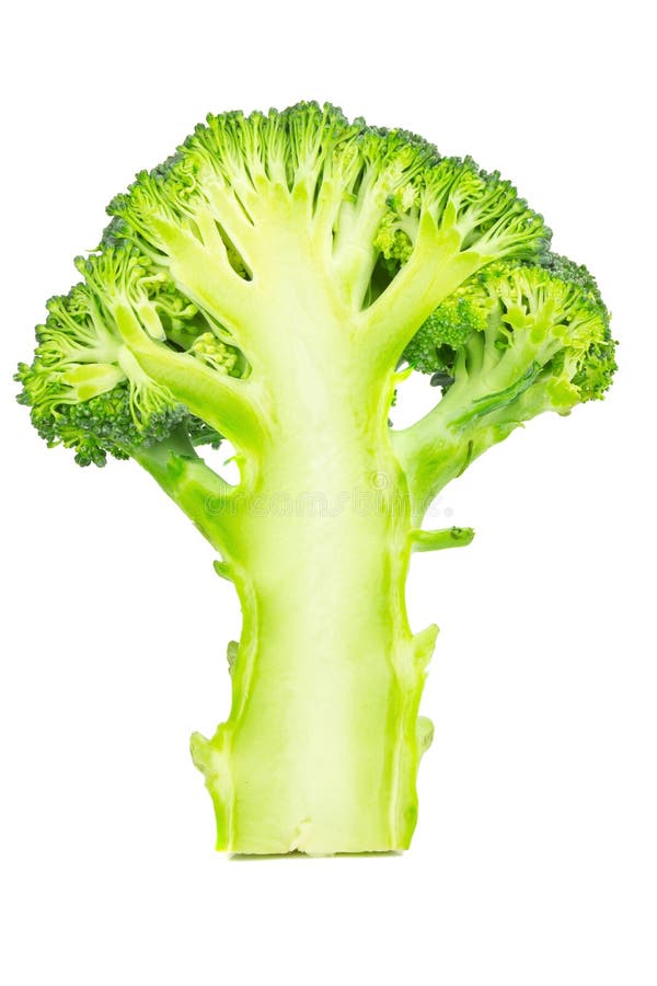 Broccoli Half on Wood. Old Wood. Space Stock Image - Image of organic ...