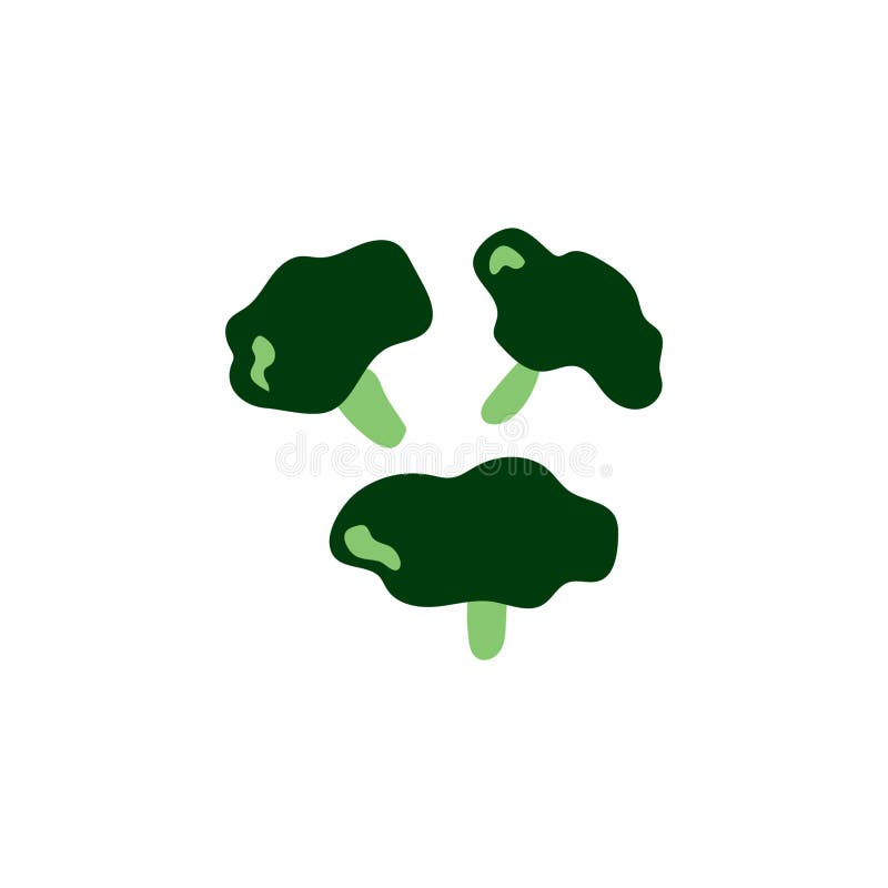 Broccoli Icon Food Design Green Vector Illustration Stock Vector ...