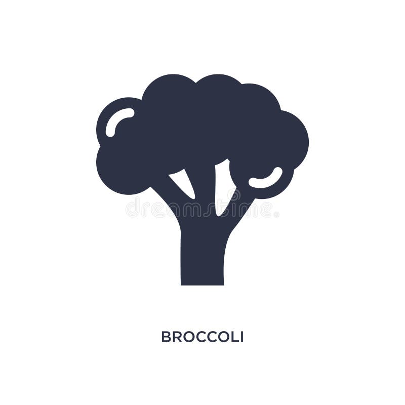 Broccoli Icon on White Background. Simple Element Illustration from ...