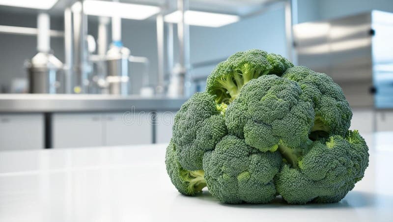 "Broccoli in the Lab: Scientific Progress" Stock Illustration ...