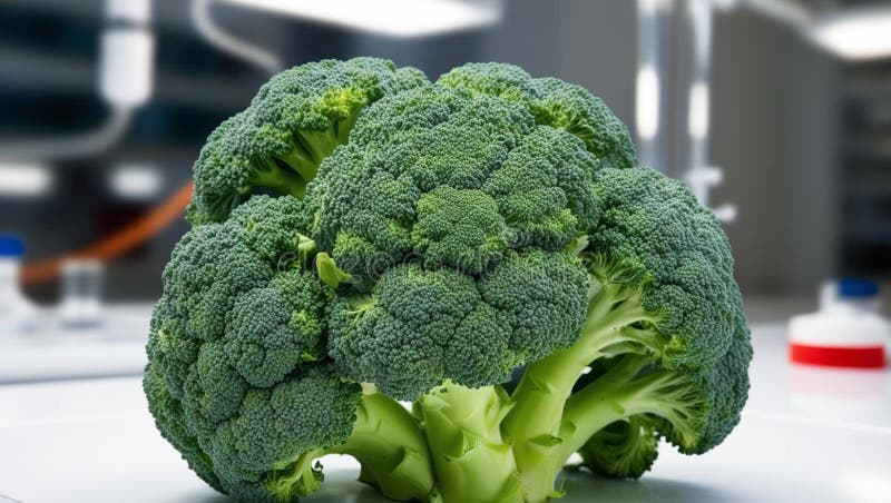 "Broccoli in the Lab: Scientific Progress" Stock Illustration ...