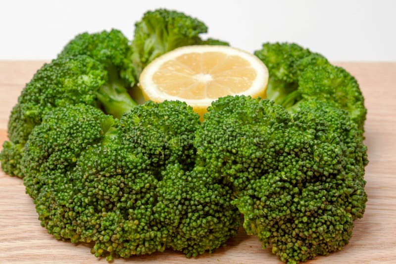 Broccoli and Lemon stock image. Image of organic, yellow - 49763145