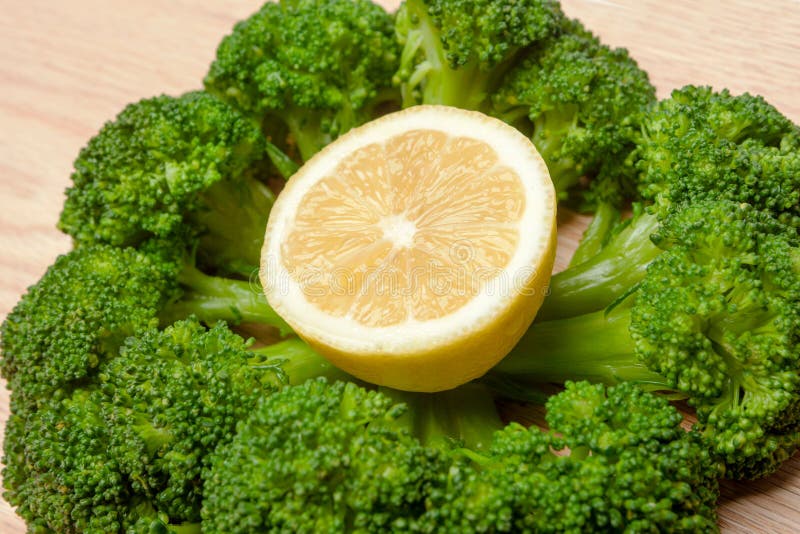 Broccoli and Lemon stock photo. Image of herb, herby - 49763168