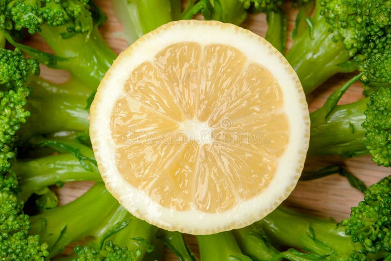 Broccoli and Lemon stock image. Image of eating, healthy - 49763193