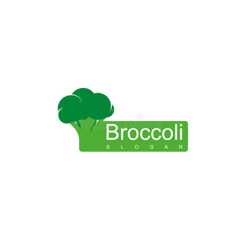 Broccoli Logo. Broccoli - Stylized Icon in a Flat Style Stock ...