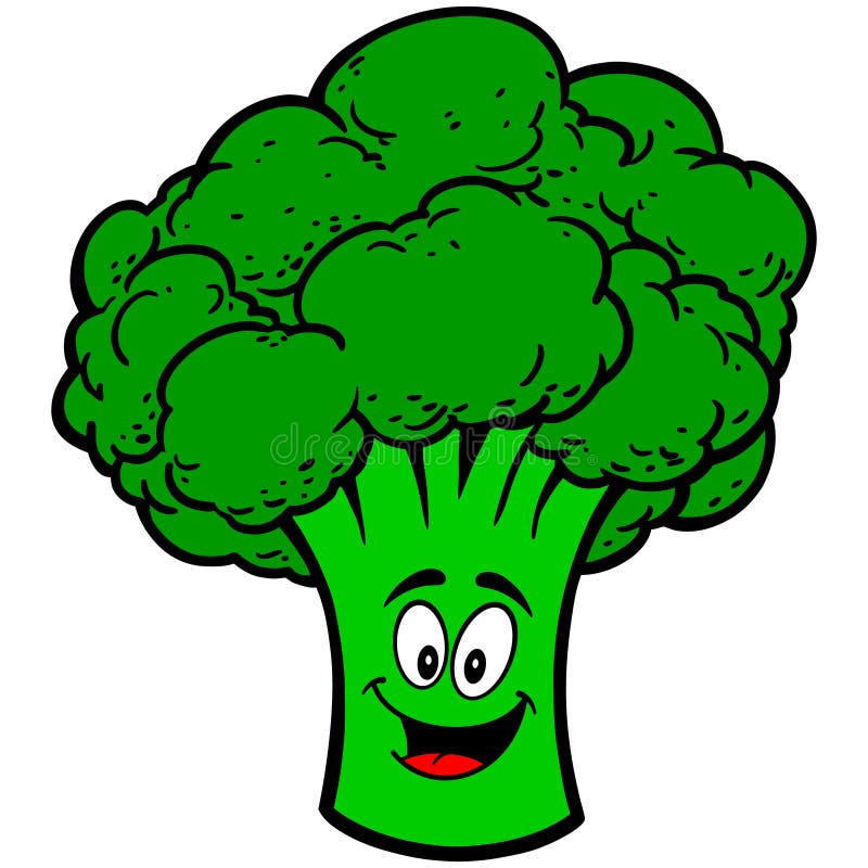 Broccoli Mascot stock vector. Illustration of organic - 53713584
