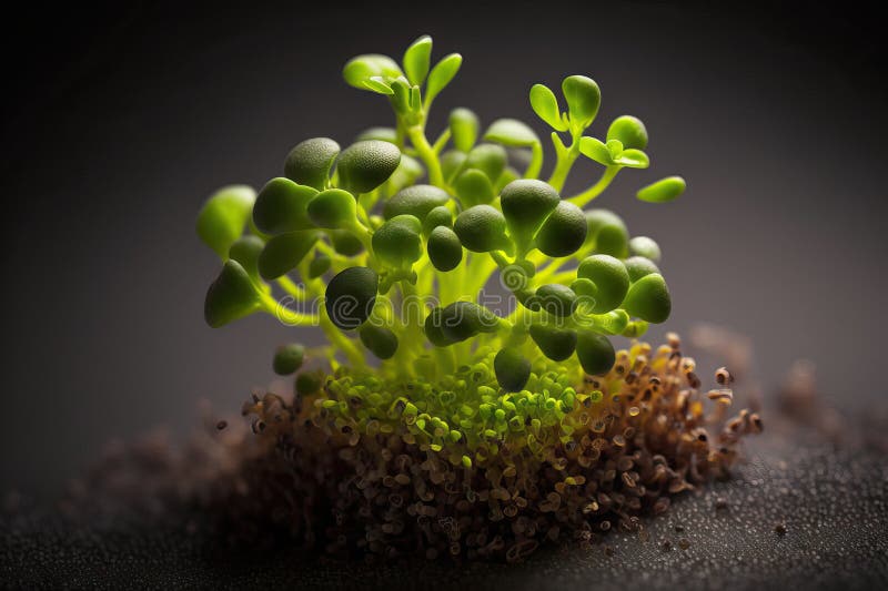 Broccoli Microgreens Up Close. the Idea of Indoor Gardening and Growing ...