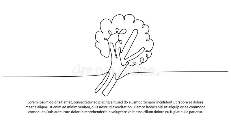 Broccoli One Continuous Line Design. Vegetable Symbol Design Concept ...