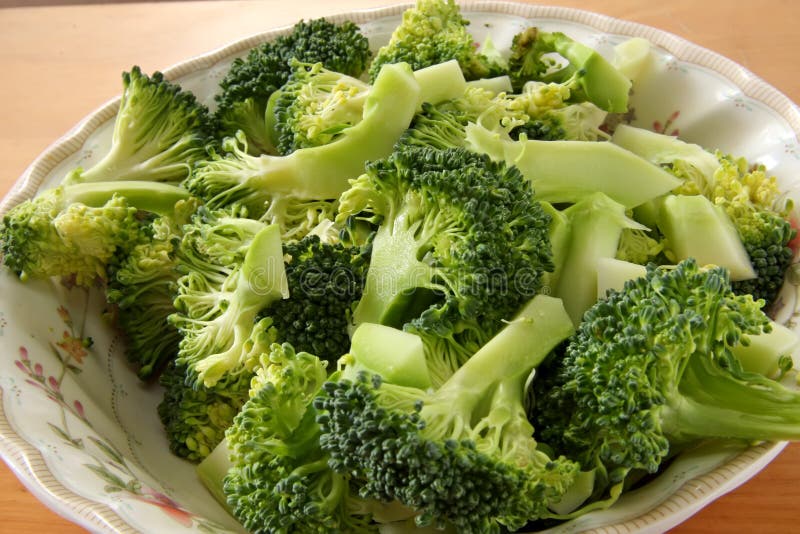 Broccoli pieces stock image. Image of food, produce, vegetable - 4111605