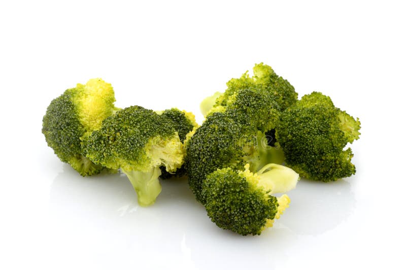 Broccoli Pieces stock image. Image of organic, studio - 23540577