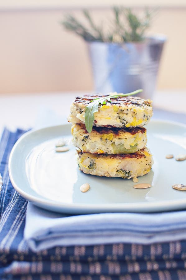 Broccoli potato cakes stock image. Image of lunch, swedish - 29209129