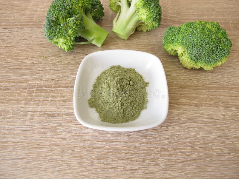 Broccoli Powder from Dried Broccoli Stock Image - Image of florets ...