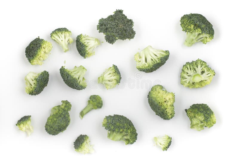 Broccoli Sliced into Small Pieces Stock Photo - Image of vegetarian ...