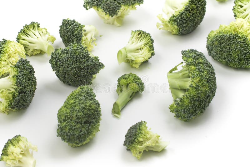 Broccoli Sliced into Small Pieces Stock Image - Image of vegetarian ...