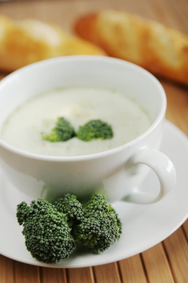 Broccoli soup stock image. Image of flavorful, plate - 13032739