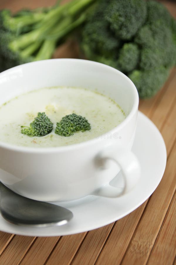 Broccoli soup stock image. Image of lunch, healthy, steam - 13032669