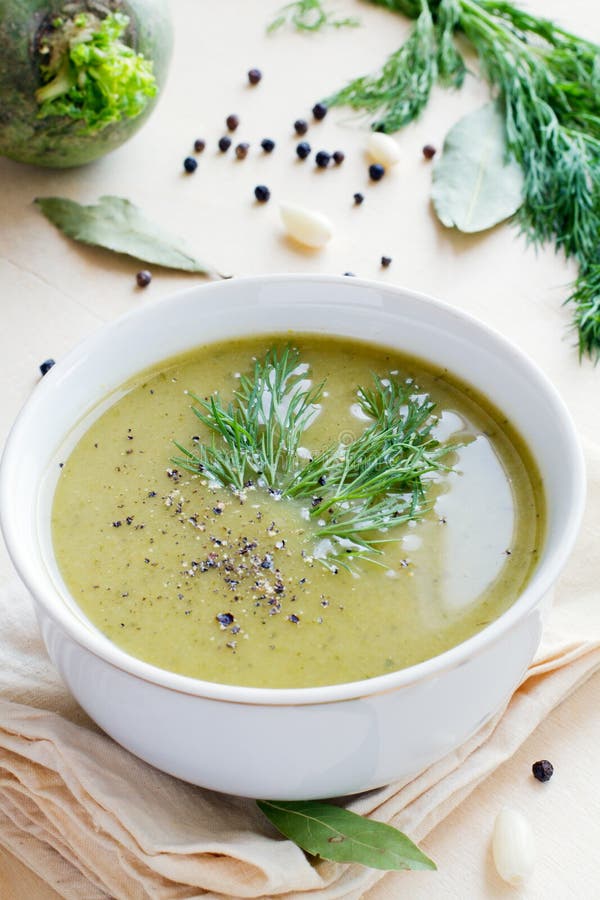 Broccoli soup stock image. Image of cuisine, dish, gourmet - 26047255