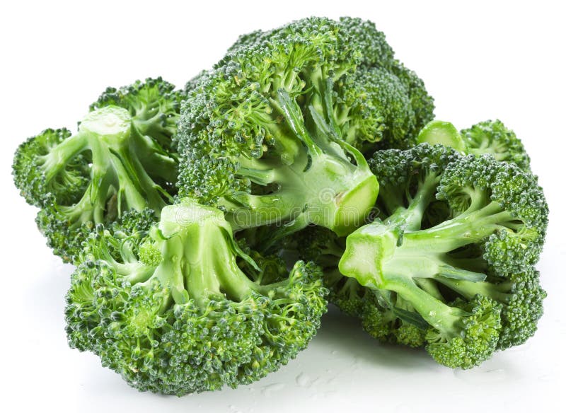 Broccoli on a white stock photo. Image of group, vibrant - 24513164