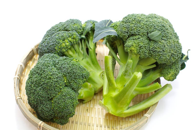 Broccoli on a white stock photo. Image of organic, healthy - 29274058