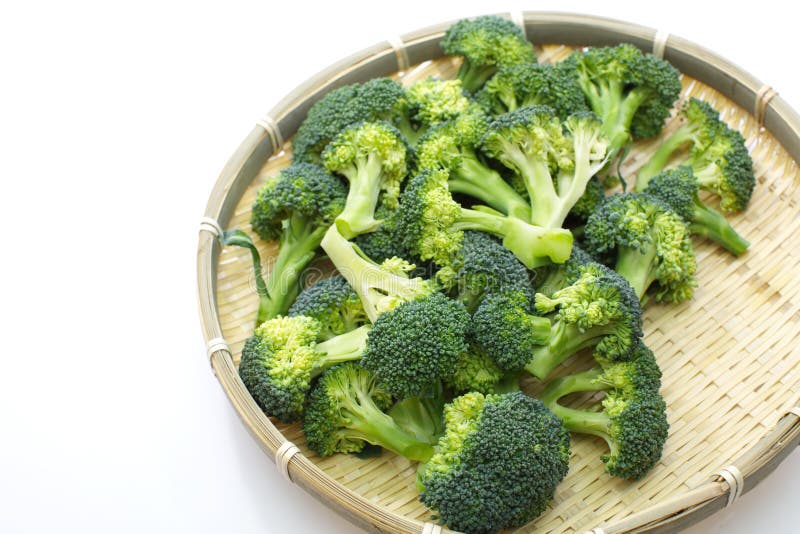 Broccoli on a white stock photo. Image of organic, healthy - 29274058