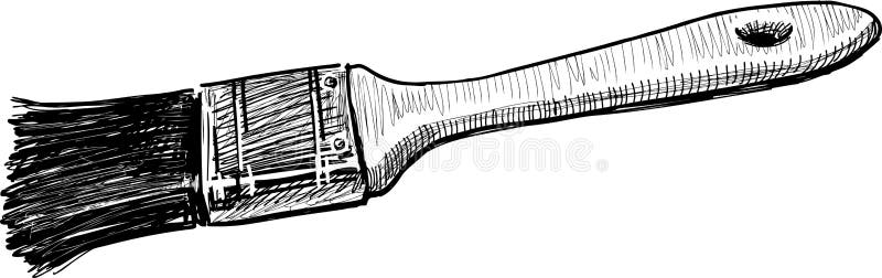 Brocha ilustración del vector. Ilustración de profesional - 37448313