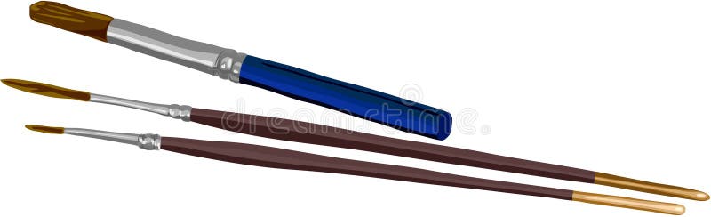 Brochas ilustración del vector. Ilustración de cepillo - 20826261