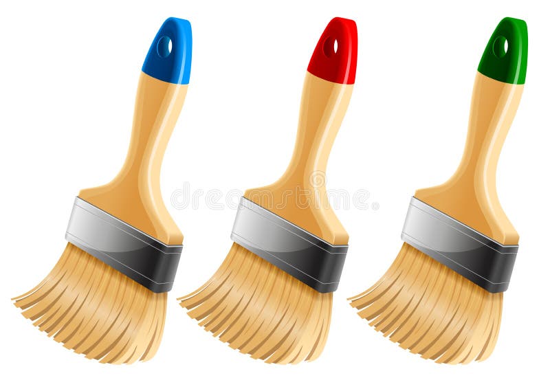 Brochas ilustración del vector. Ilustración de arte, icono - 31525588