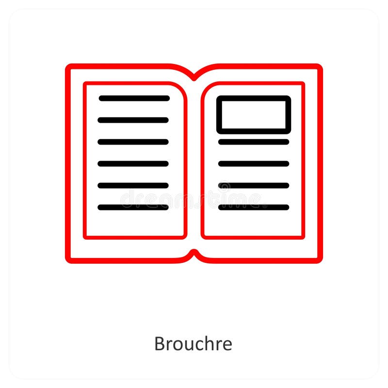Brochure and Booklet Icon Concept Stock Illustration - Illustration of ...
