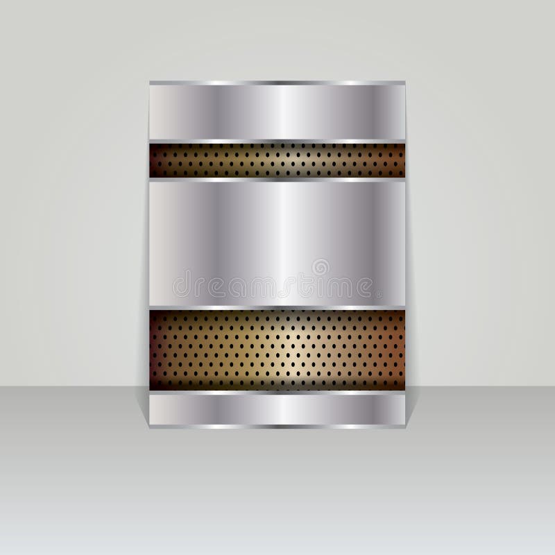 Brochure card banner metal stock vector. Illustration of contemporary ...