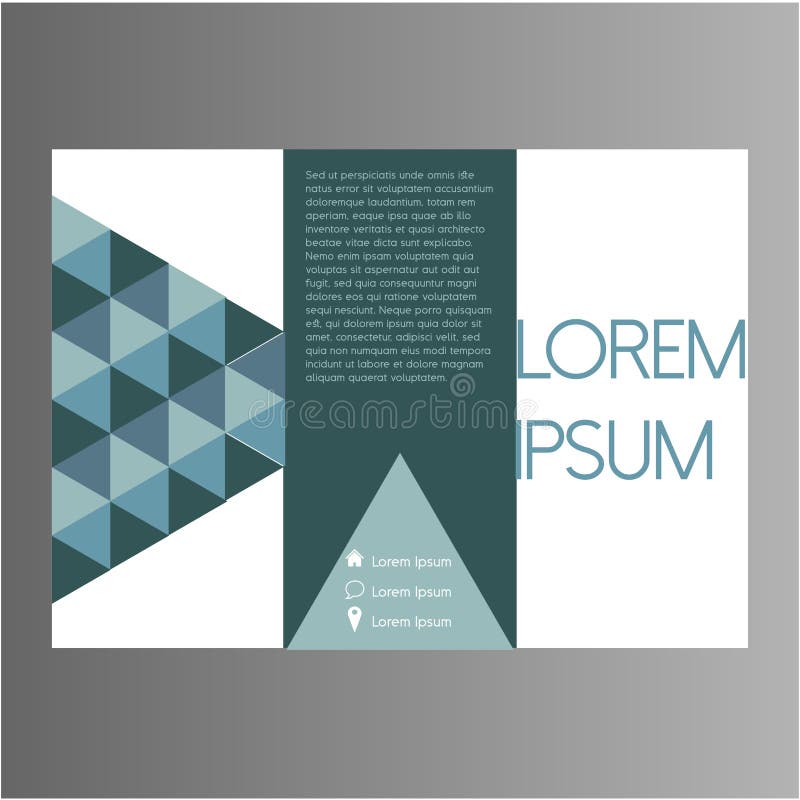 Brochure stock illustration. Illustration of banner, alphabet - 60258076