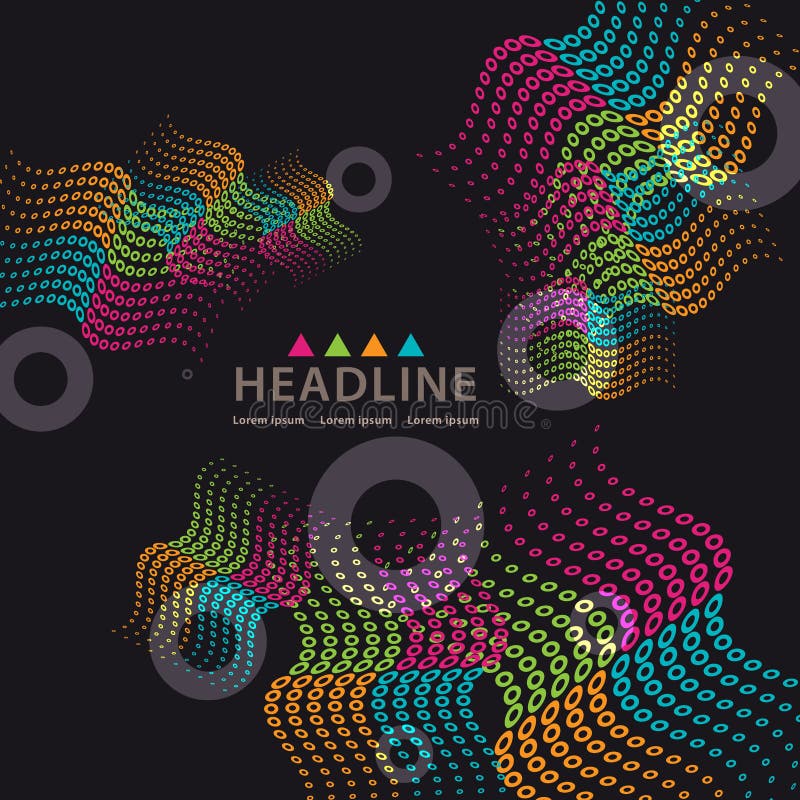 Brochure Colorful Abstract Header Layout Template Stock Vector ...