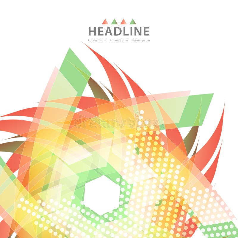 Brochure Header Colorful Layout Template Stock Vector - Illustration of ...