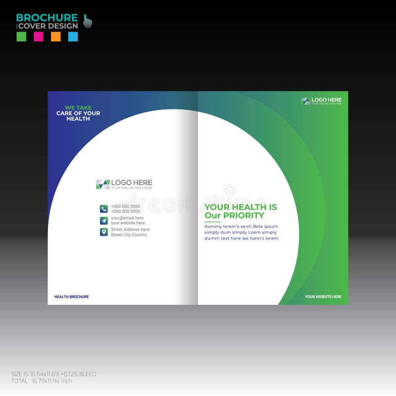 Brochure Cover for Any Company Use Stock Vector - Illustration of ...