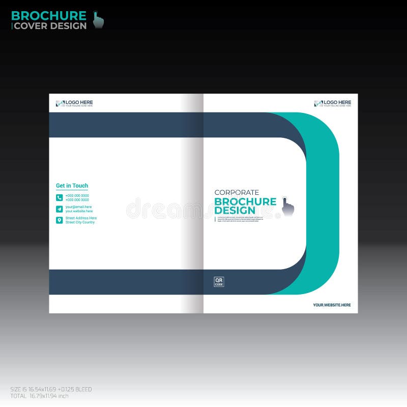 Brochure Cover for Any Kind of Use Stock Illustration - Illustration of ...