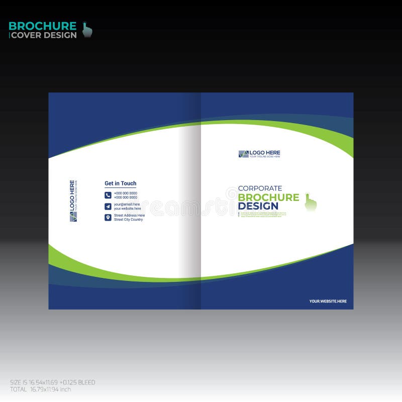 Brochure Cover for Any Kind of Use Stock Illustration - Illustration of ...