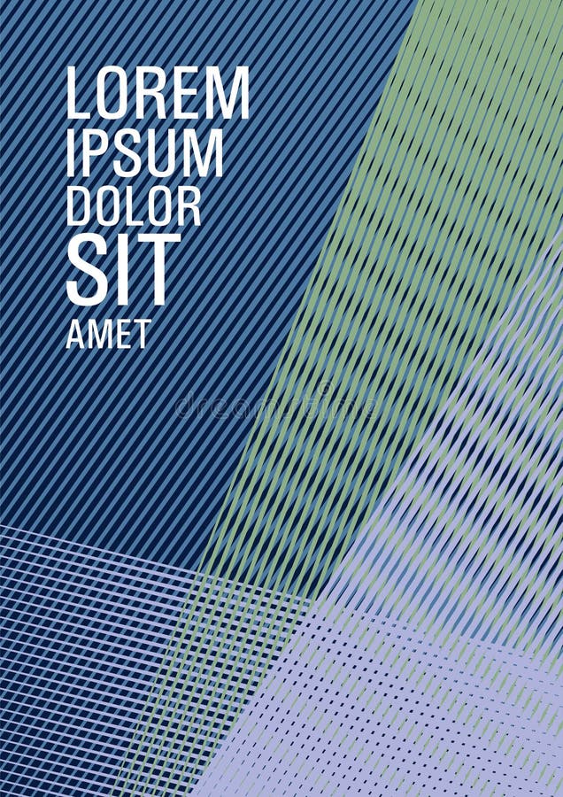 Brochure Cover Page Layout Geometric Vector Design. Vibrant Gradient ...