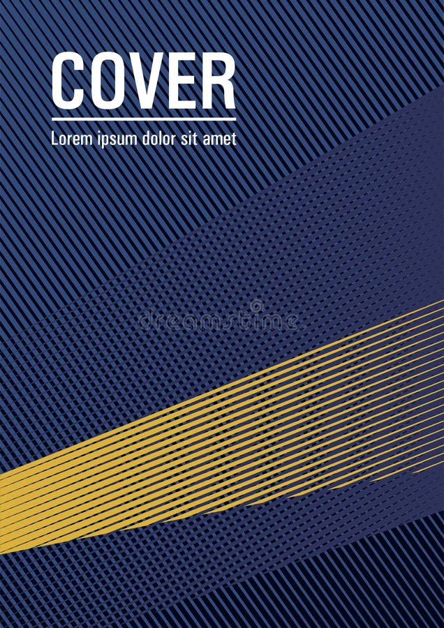 Linear Geometry Poster Background Vector Template. Trendy Magazine ...