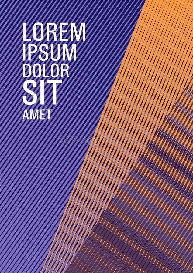 Geometric Shapes with Lines Texture Vector Cover. Trendy Magazine ...