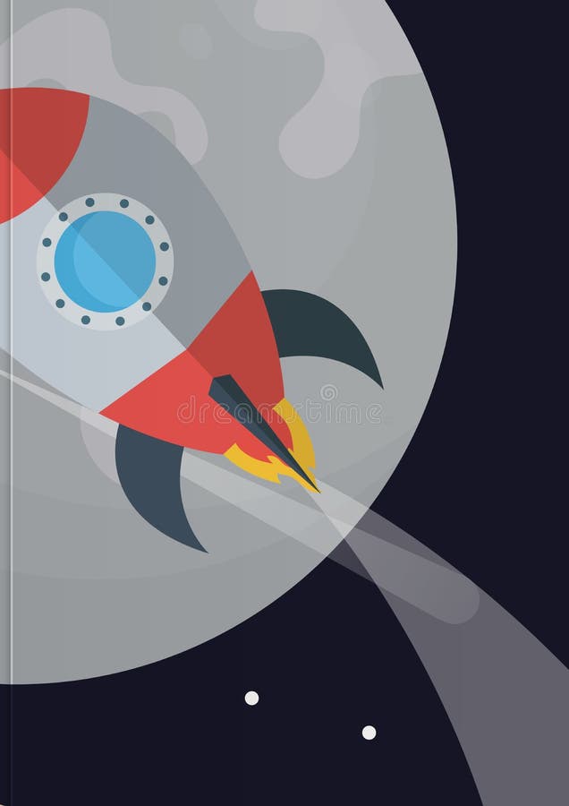 Brochure Cover Study of Space and the Solar System Stock Vector ...