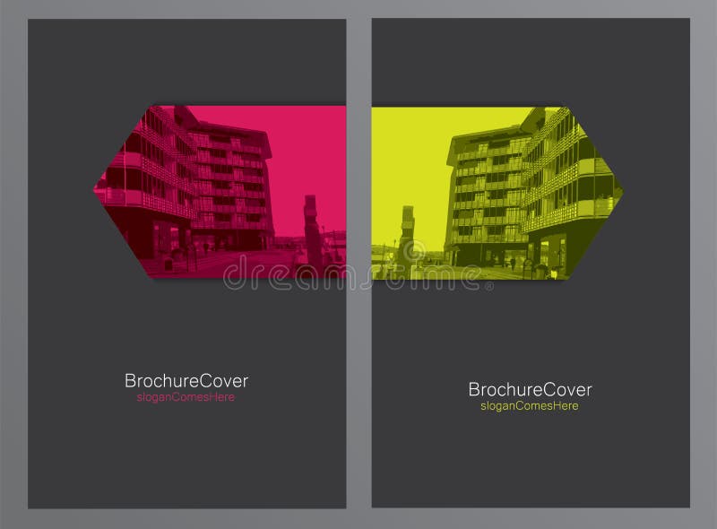 Brochure Cover Template - Simple yet Catchy Layout Stock Vector ...