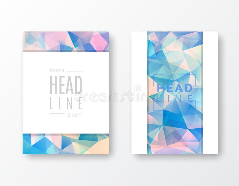 Brochure Design with Abstract Background Stock Illustration ...