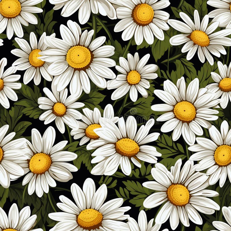 Brochure Design Daisy Illustration for Feminine Touch Stock ...